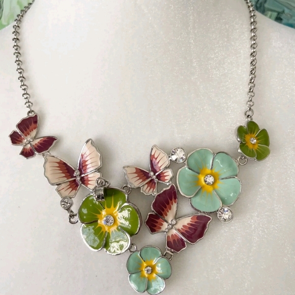 Park Lane | Jewelry | Parklane Fantasy Land Necklace Enamel Rhinestone ...